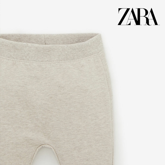 Zara | Bottoms | Zara Sand Marl Knee Patch Trouser 45 Yrs Nwt | Poshmark